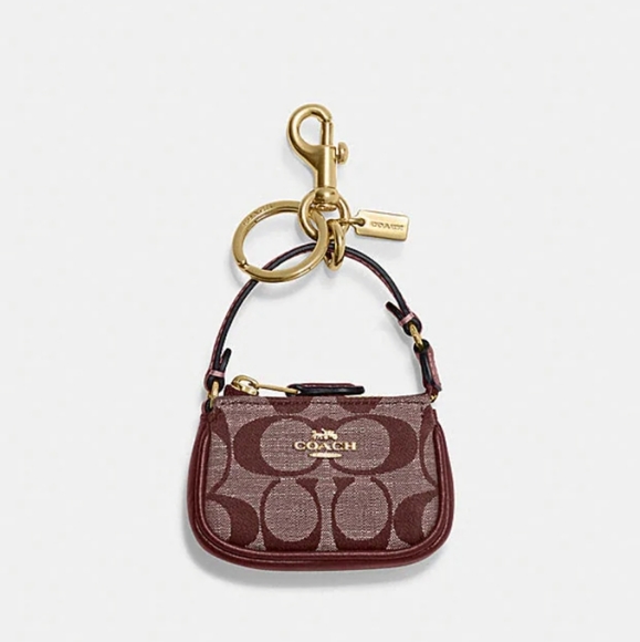 Coach | Accessories | Coach Mini Nolita Bag Charm Signature Chambray ...